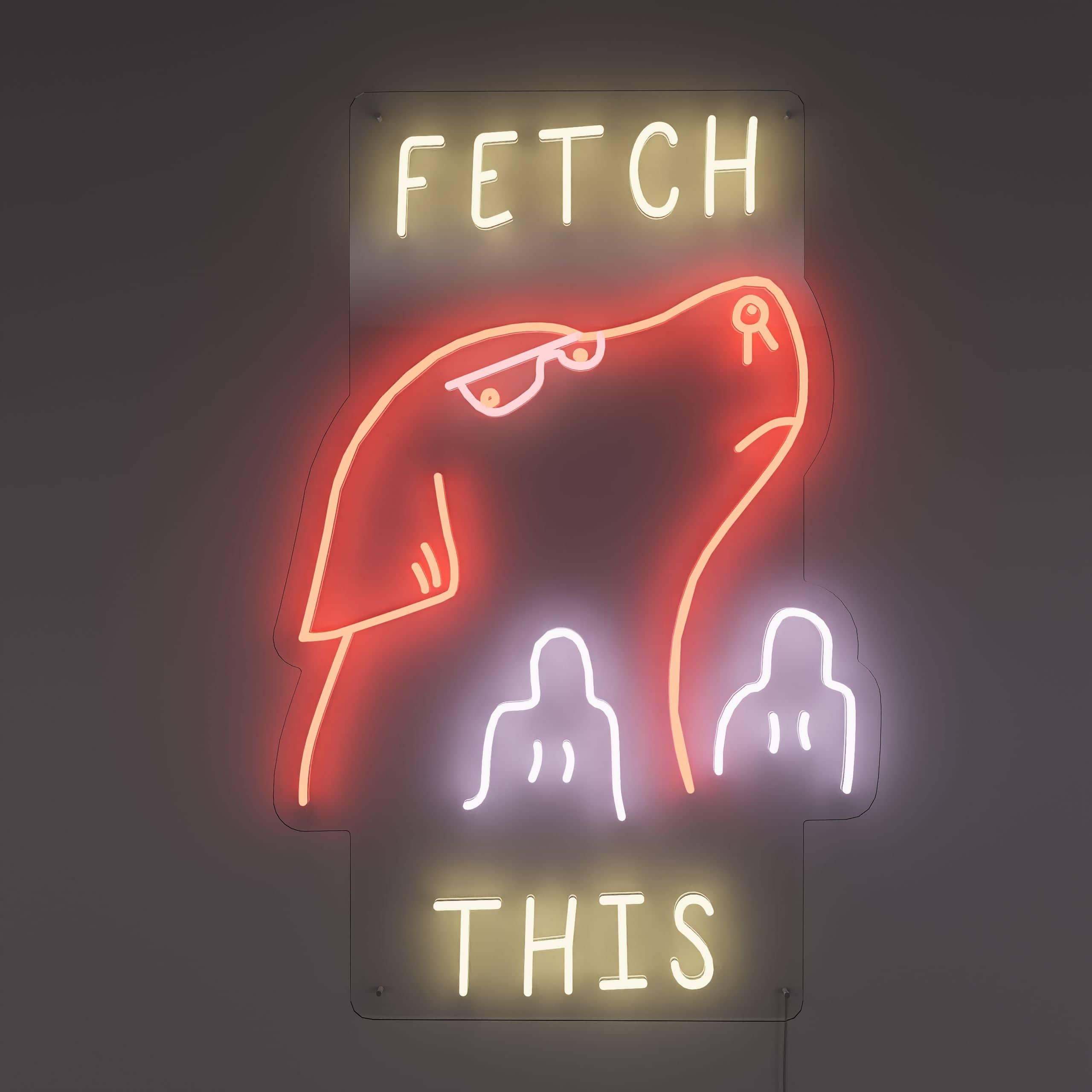 Fetch This Dog Neon Sign — NeonsignLife™ | Custom LED Neon Sign & Wall ...